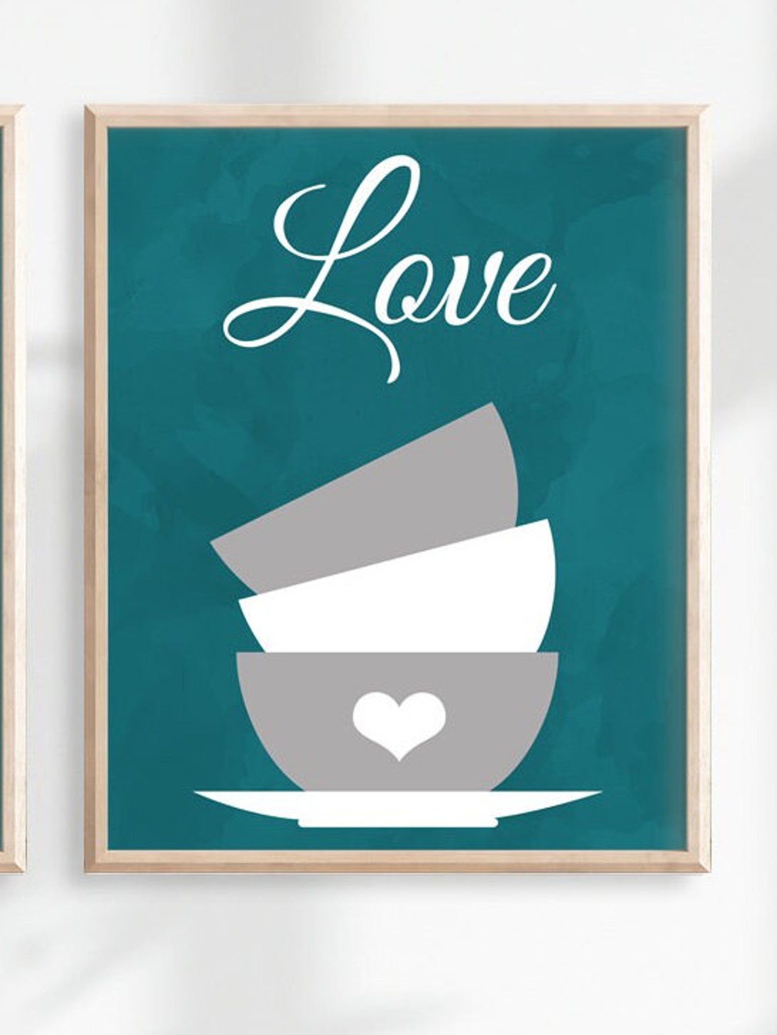 Eat Drink Love Kitchen Wall Art Eat Drink Love Prints or - Etsy