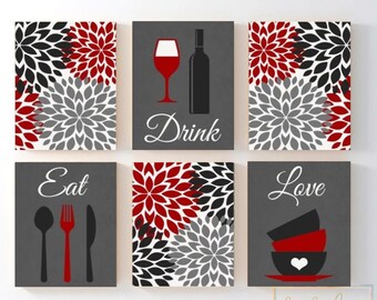 Eat Drink Love Art | Etsy