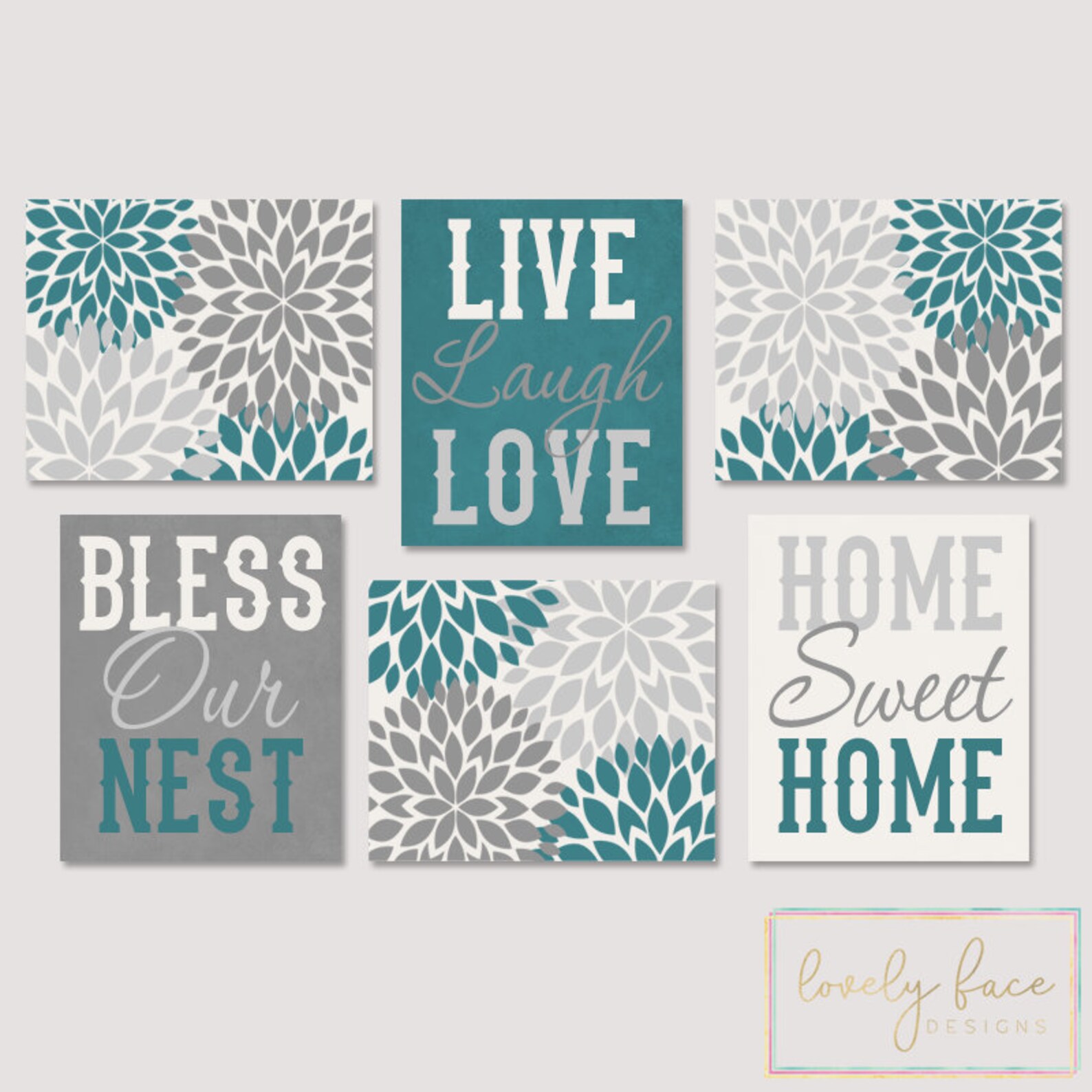 Living Room Wall Decor Live Laugh Love Living Room Wall Art | Etsy