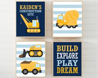 Construction Canvas Wall Art - Etsy