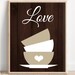 Eat Drink Love Kitchen Wall Art Eat Drink Love Prints or - Etsy