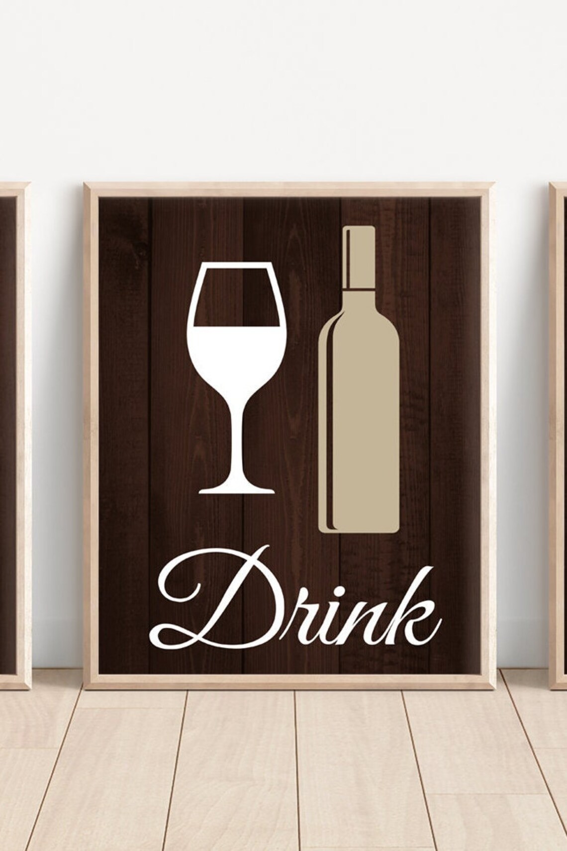 Eat Drink Love Kitchen Wall Art Eat Drink Love Prints or - Etsy