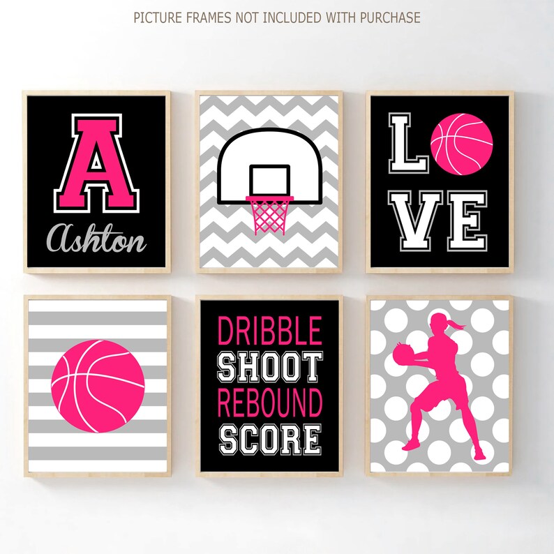 Girl Basketball Wall Art Basketball Decor Prints or Canvas - Etsy