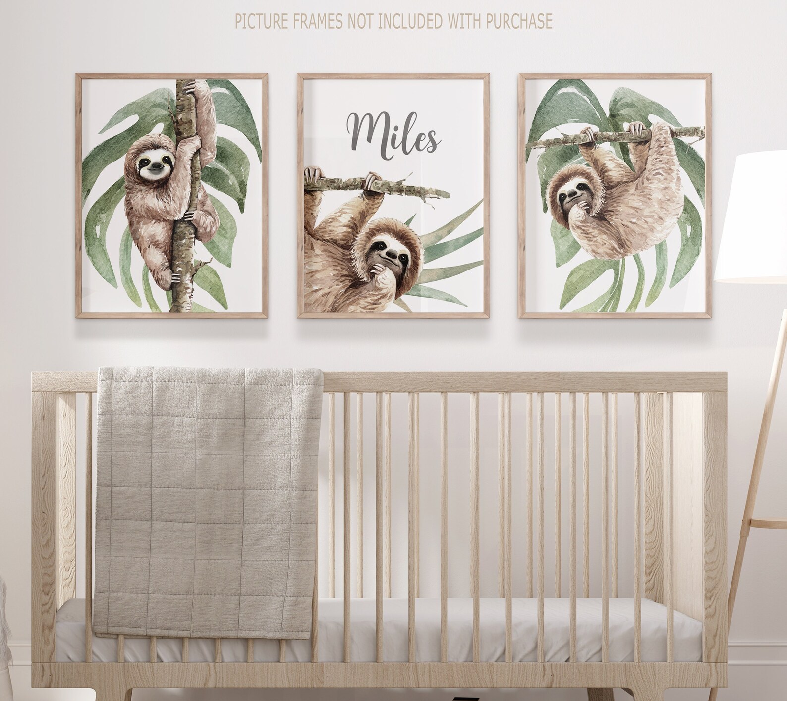 Sloth Nursery Decor Gender Neutral Sloth Nursery Printable - Etsy