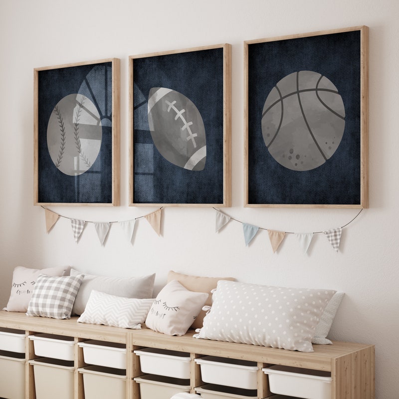 Sports Toddler Art - Etsy