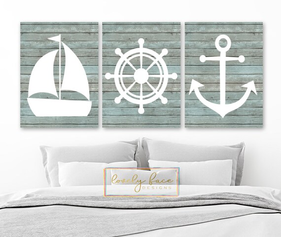 Nautical Wall Decor Prints or Canvas Wall Art Coastal Wall Art | Etsy