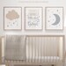 Neutral Cloud Moon Twinkle Twinkle Little Star Set of 3 Prints or ...