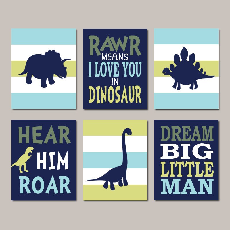 DINOSAUR Decor Dinosaur Wall Art Dinosaur Nursery Decor | Etsy