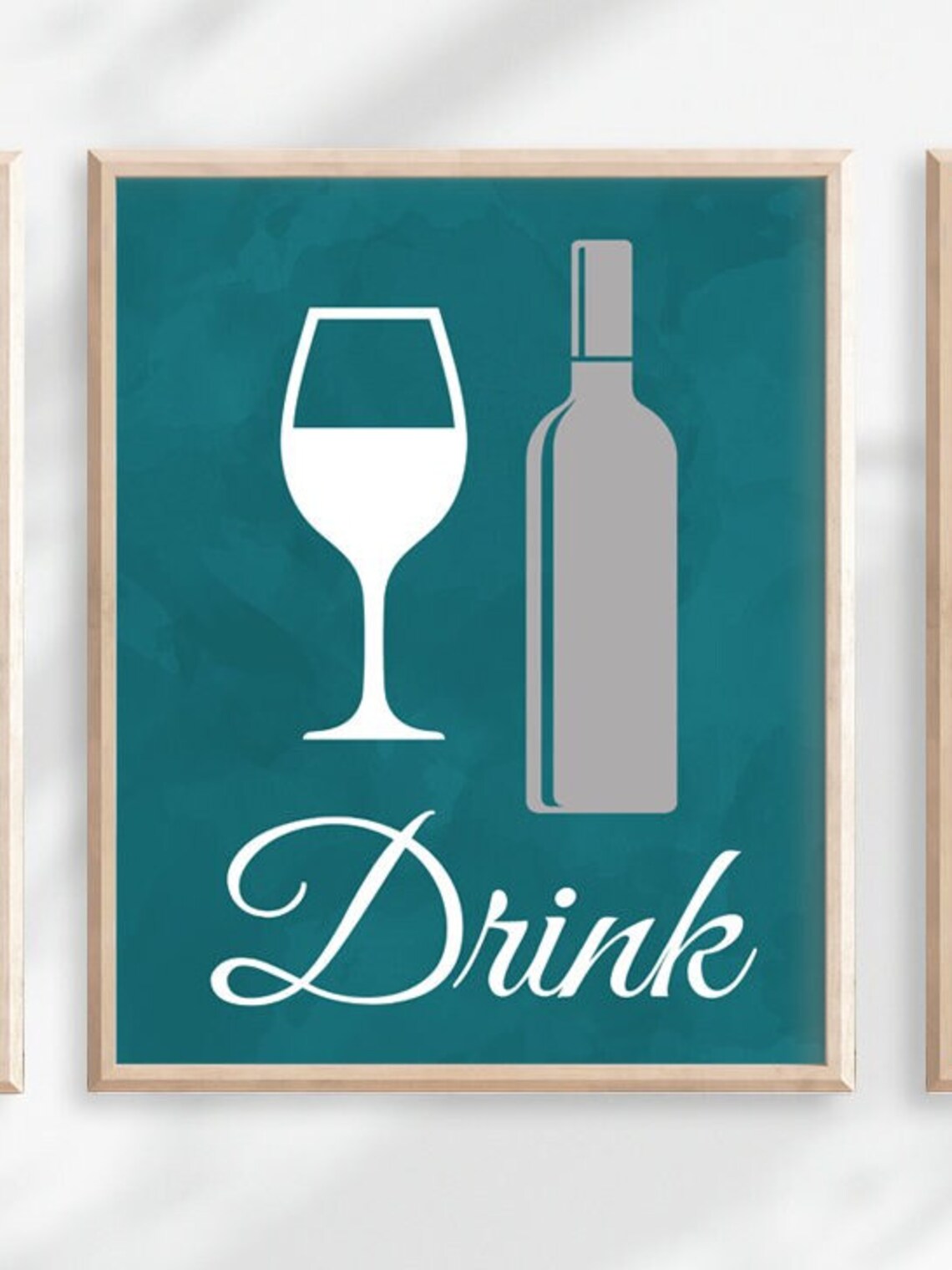 Eat Drink Love Kitchen Wall Art Eat Drink Love Prints or - Etsy