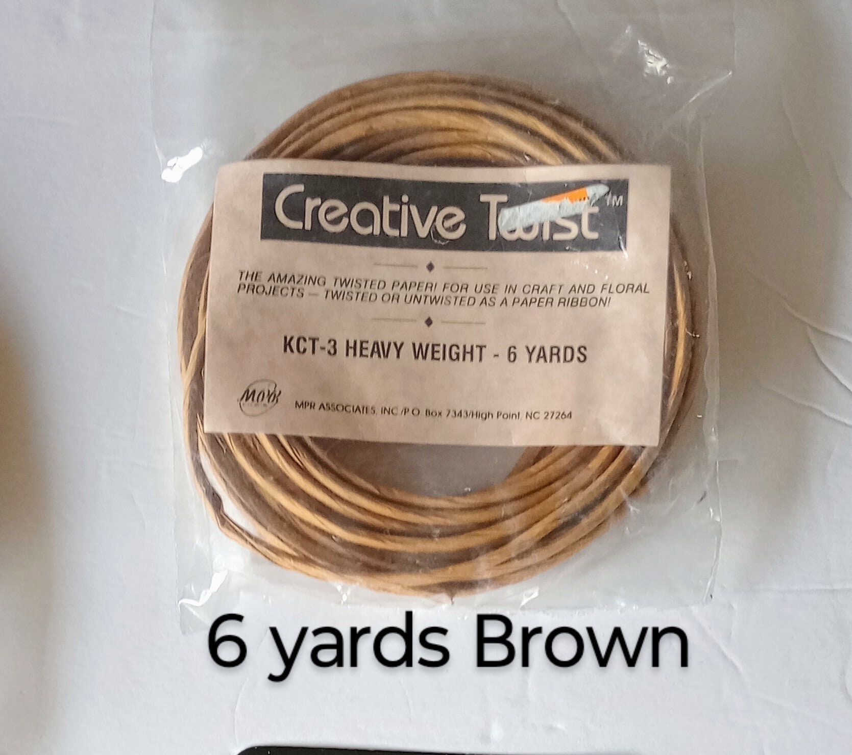 Paper Twist Ribbon Assorted Colors Crafts 6 Yards Retro Projects Easy ...