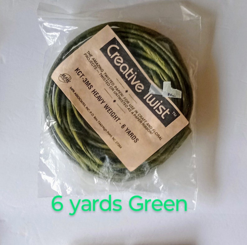 Paper Twist Ribbon Assorted Colors Crafts 6 Yards Retro Projects Easy ...