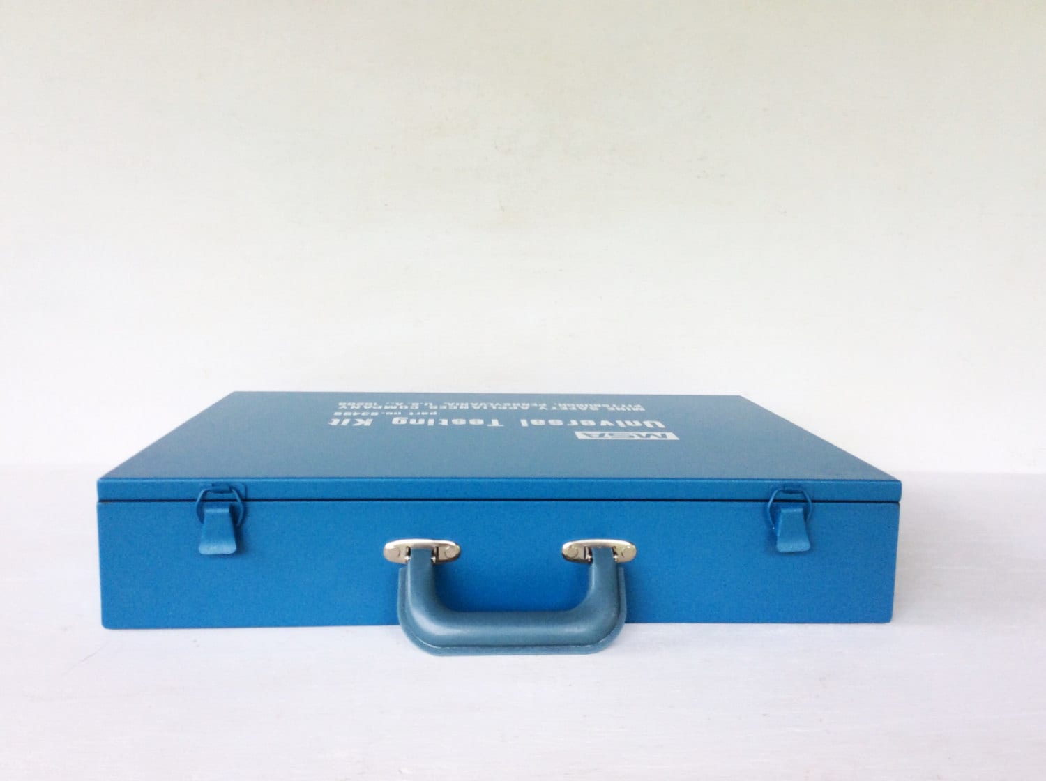 Industrial MSA Blue Metal Storage Box 19.5 Inch universal Testing Kit ...