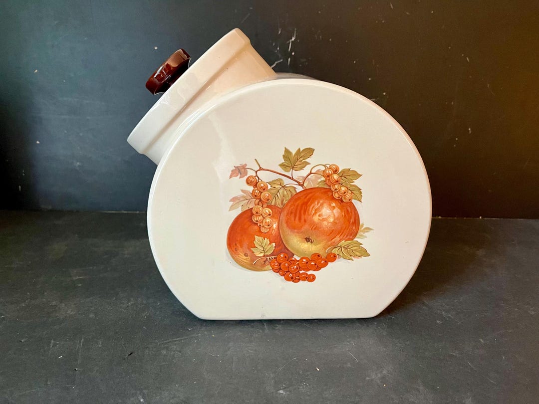 Mccoy FRUIT FESTIVAL Tilted Ceramic Cookie Jar, Vintage Kitchen ...