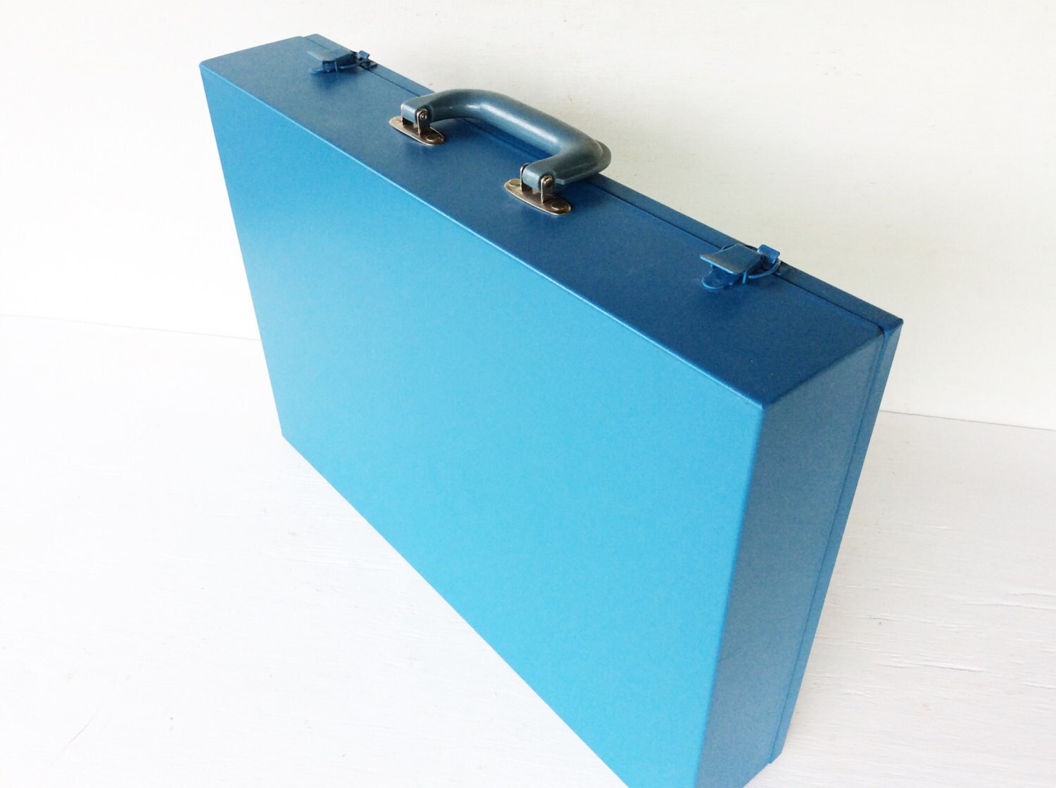 Industrial MSA Blue Metal Storage Box 19.5 Inch universal Testing Kit ...