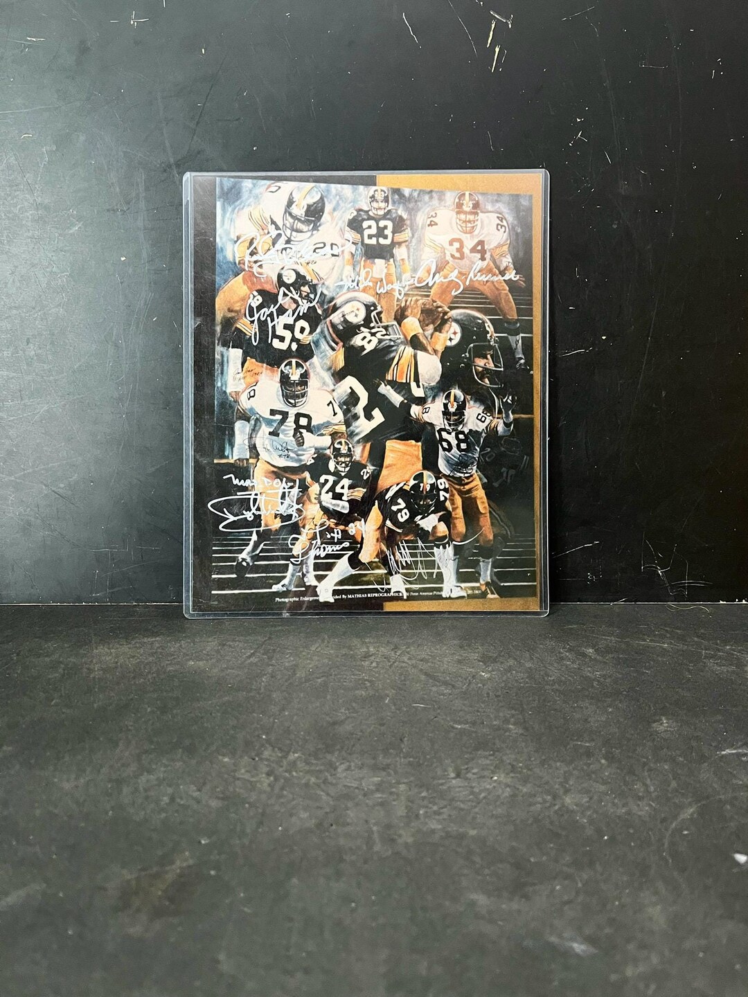 Pittsburgh Steelers the Iconic STEEL CURTAIN 7 Player Signed 8x10 Photo ...