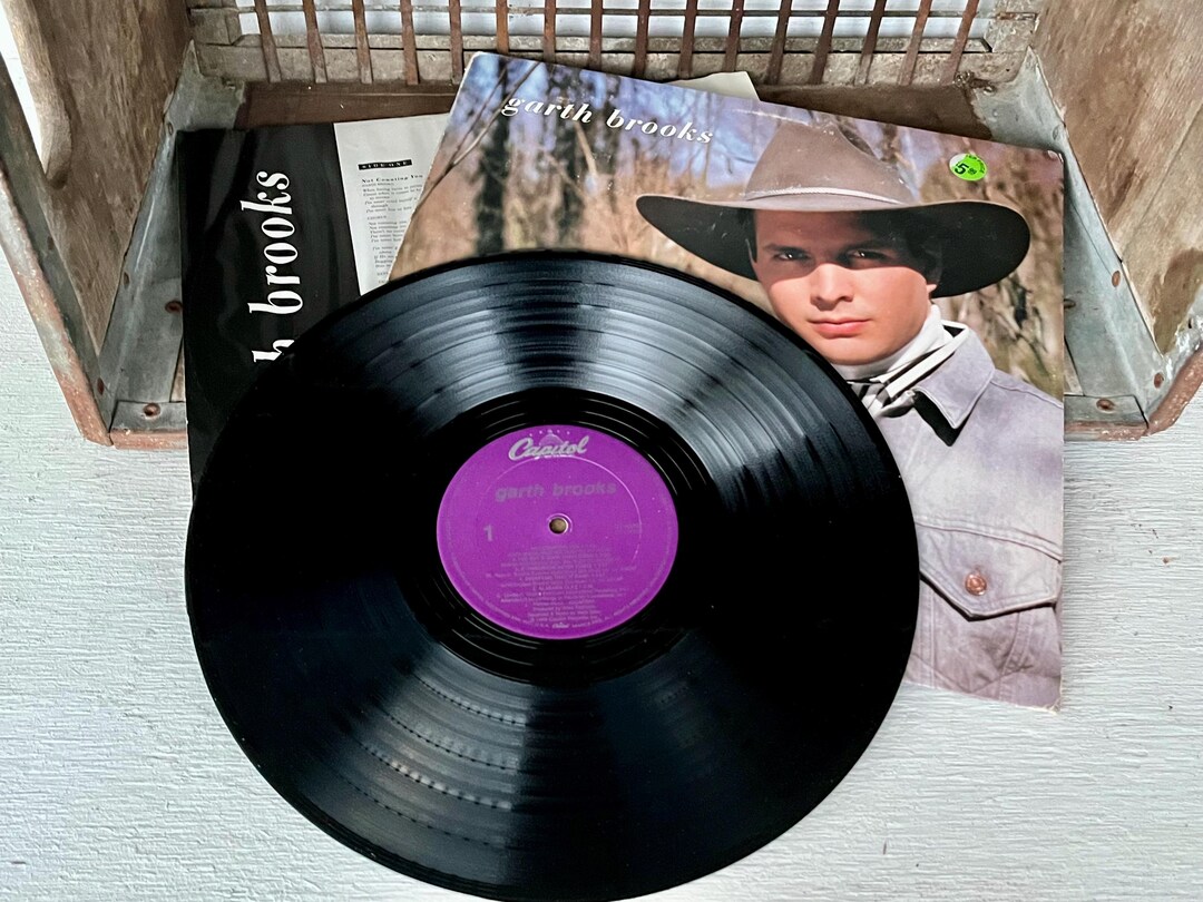 RARE Garth Brooks Self Titled Debut 33 Vinyl Record Album, First ...