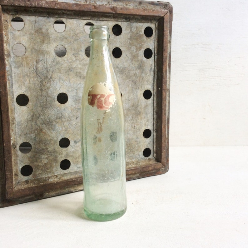 Retro 12oz Vintage Glass RC Soda Pop Bottle w/ Red & White | Etsy