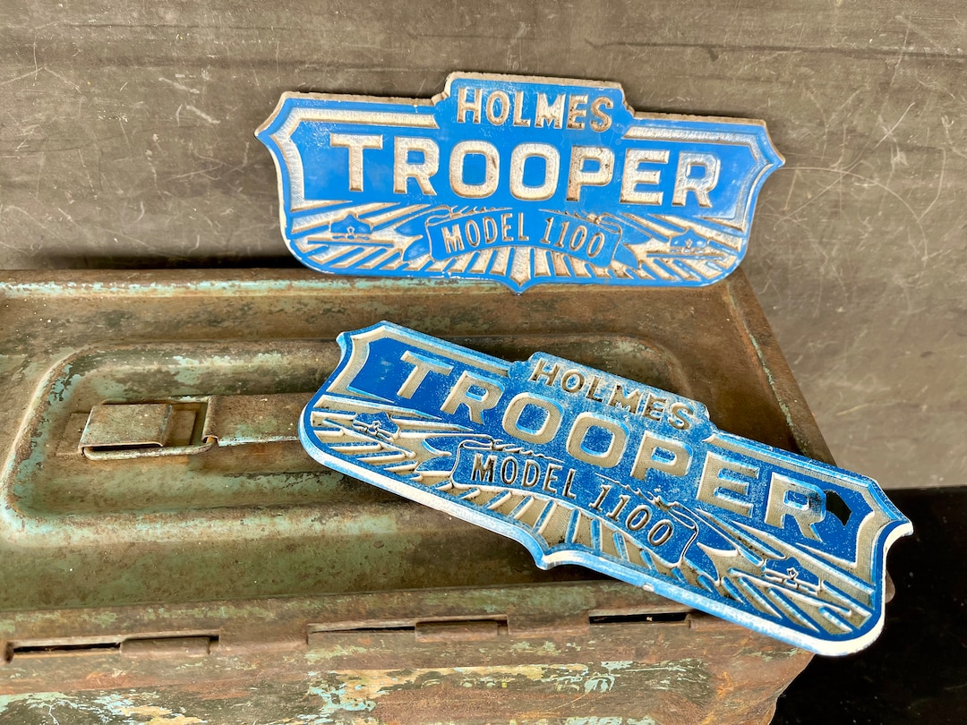 Rare Pair HOLMES TROOPER 1100 Tow Truck Fender Emblem Badge 1979 ...