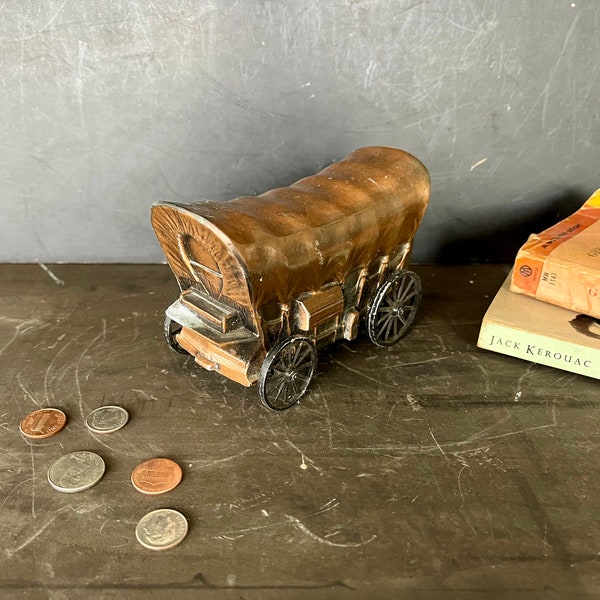 Copper Covered Wagon Bank - Etsy