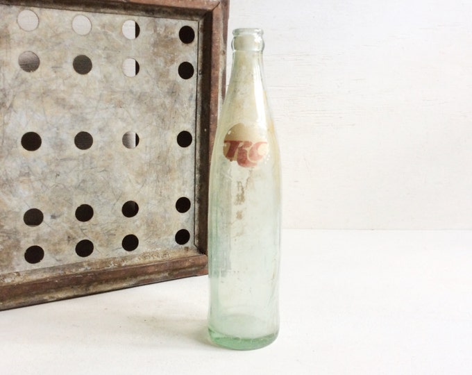 Retro 12oz Vintage Glass RC Soda Pop Bottle W/ Red & White - Etsy