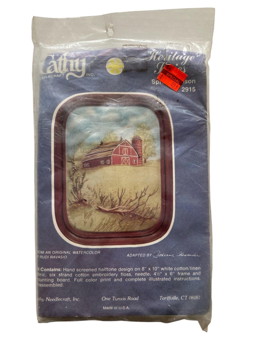 Cathy Needlecraft Heritage Series spring Season Barn Embroidery From an ...