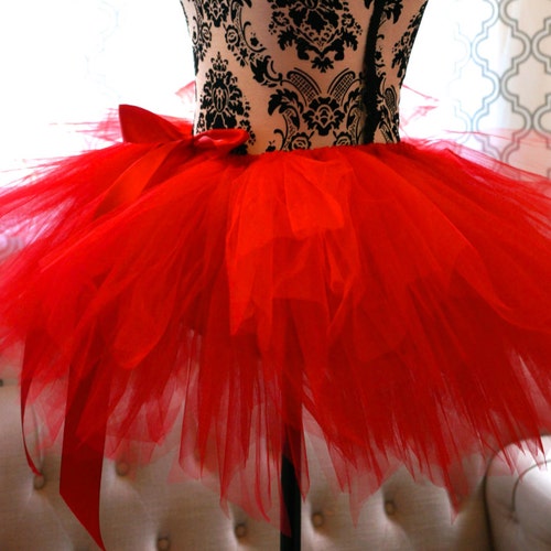 Red Tutu Adult Tutu Pixie Cut Tutu Valentine's Tutu - Etsy