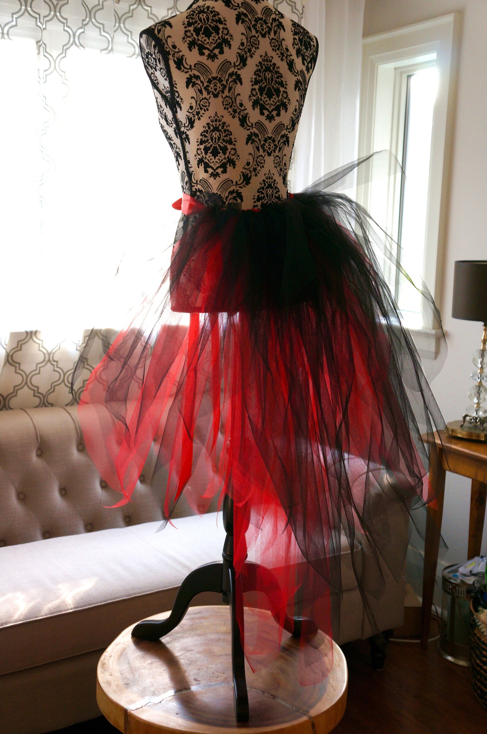 Red and Black Bustle | Etsy