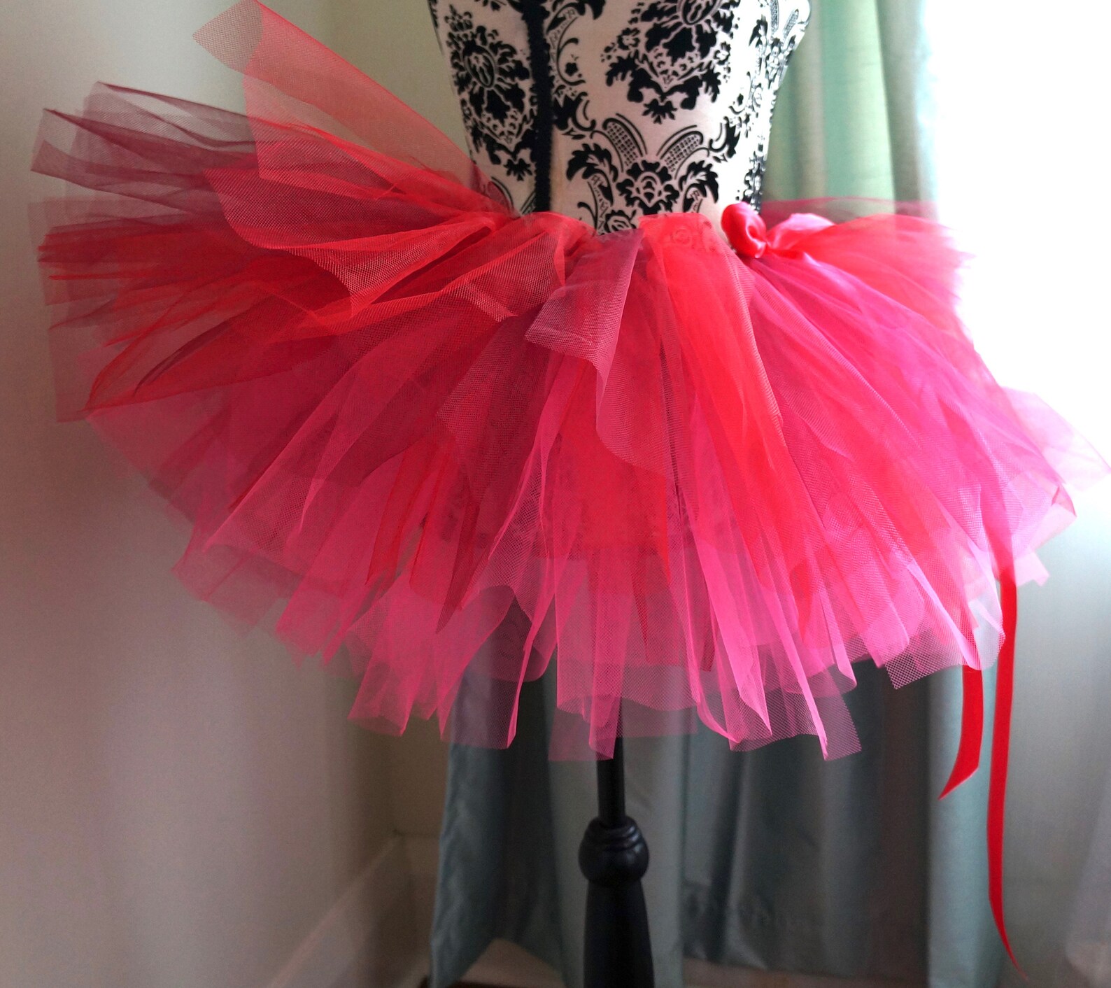 Tutú adulto rojo y rosa | Etsy
