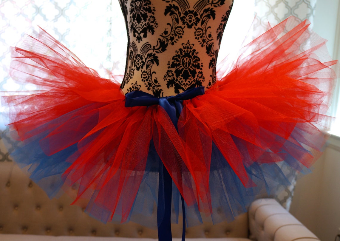 Handmade Superhero Tutu – Red and Blue Tulle Skirt - Etsy