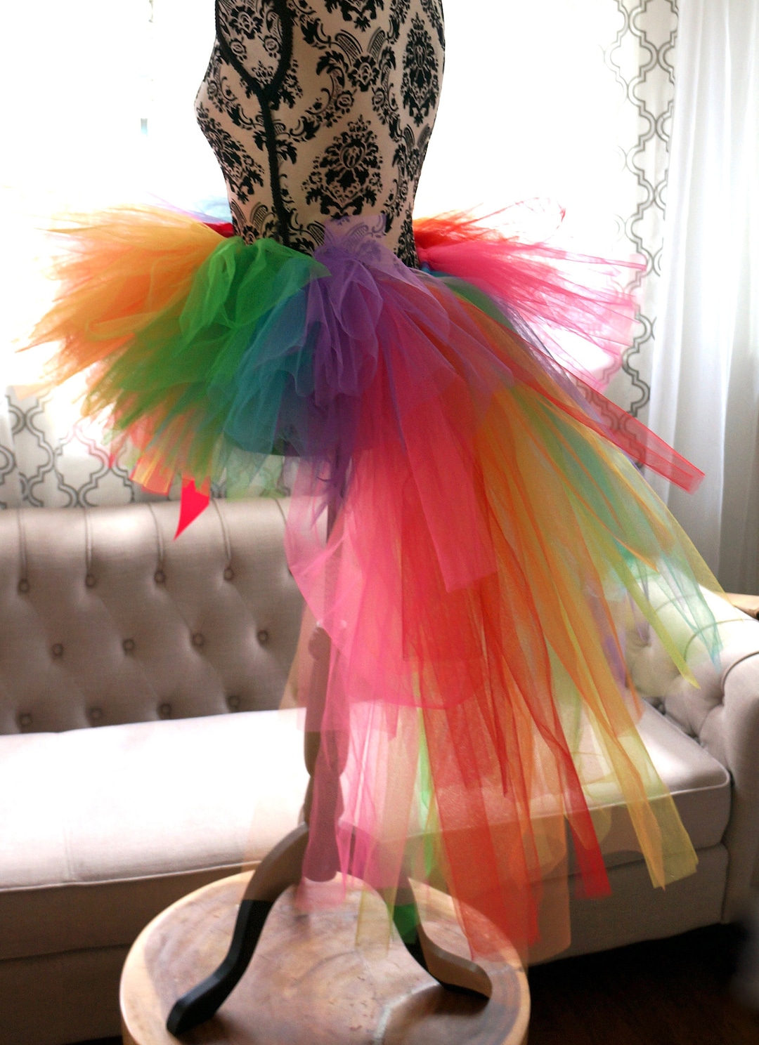 Adult Rainbow Tutu Skirt With Bustle - Etsy
