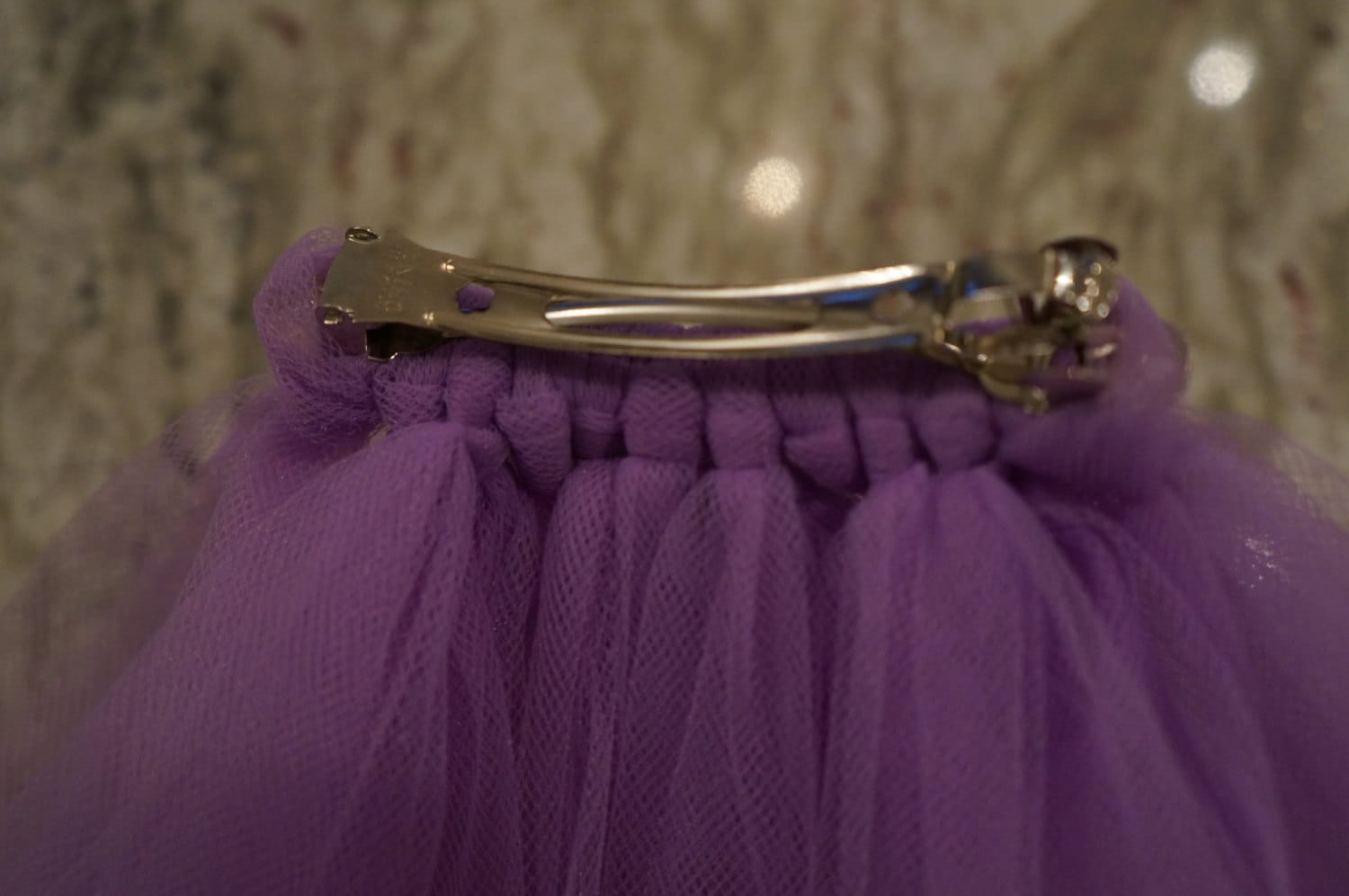 Purple Bachelorette Veil Veil Clip Bridal Shower Veil | Etsy