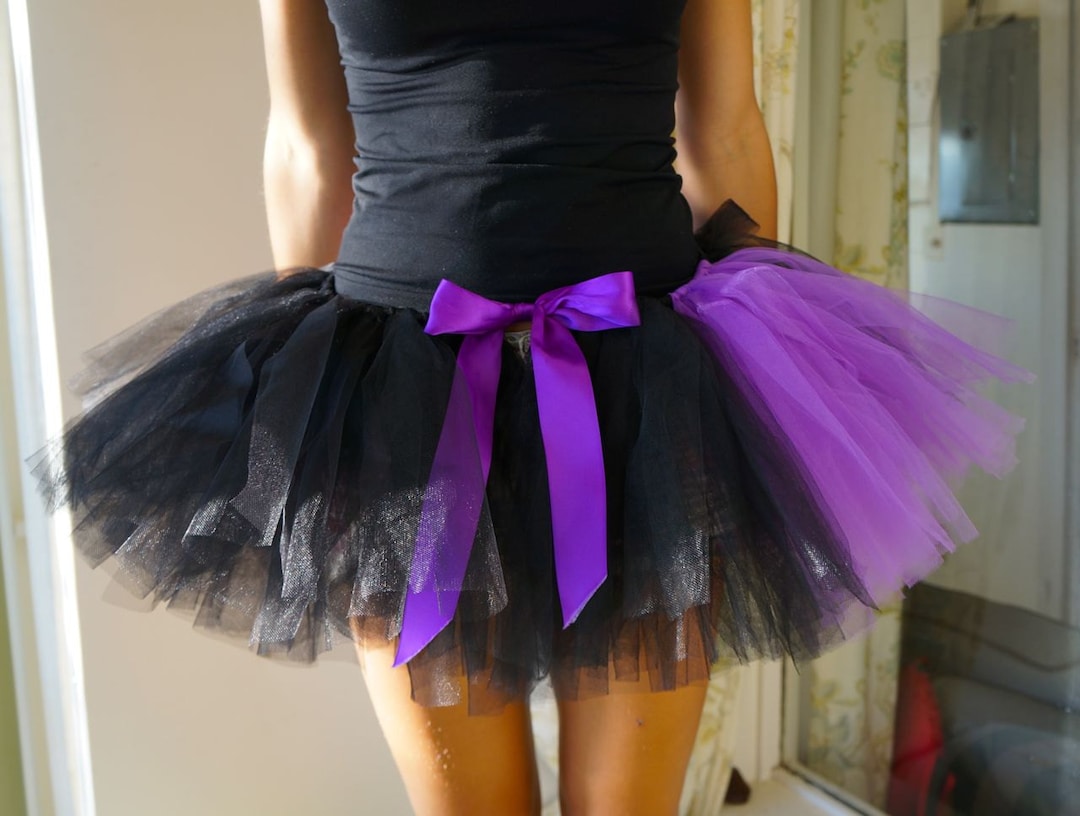 Black and Purple Tutu - Adult Tutu - Rave Tutu - Halloween Tutu - Etsy