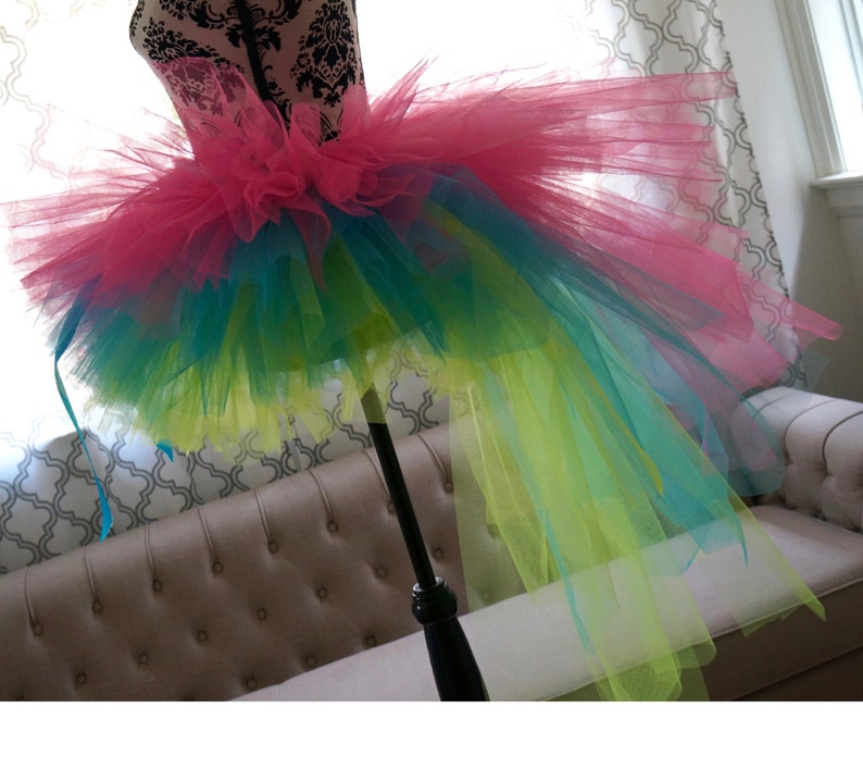 Adult Tutu Bustle Tutu Train Tutu Neon Tutu Pride Tutu | Etsy