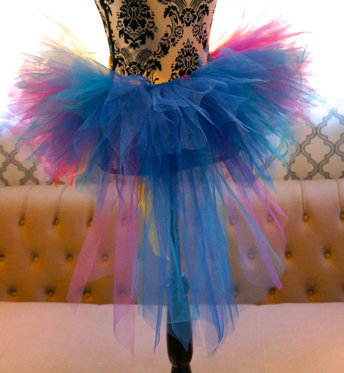 Rainbow Tulle Adult Tutu – Rave, Race Costume - Etsy