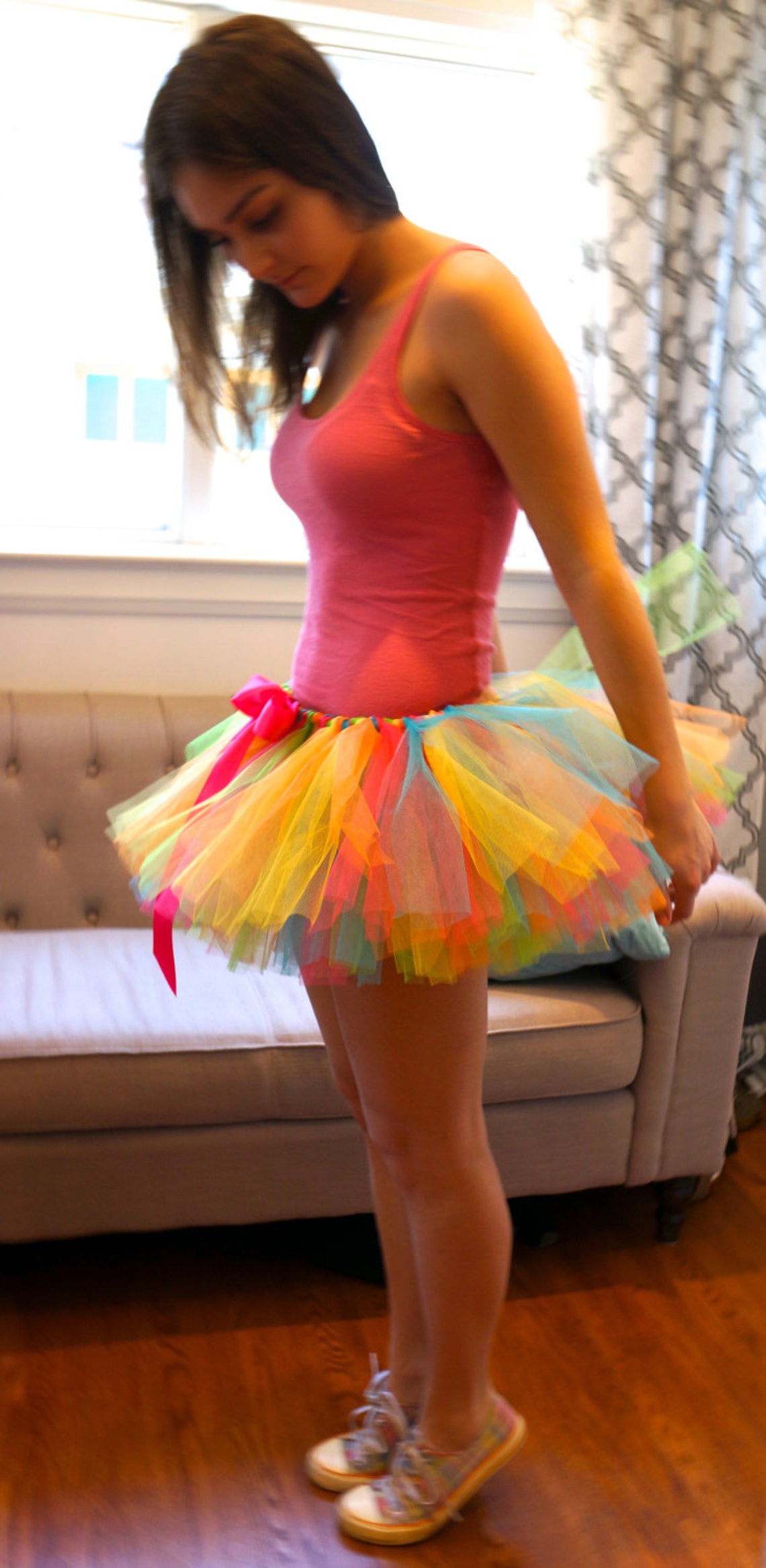 Candy Tutu Multi Couloured Adult Tutu Rave Tutu Race | Etsy