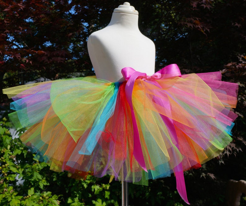 Rainbow Tutu Girl's Rainbow Tutu Kid's Rainbow - Etsy