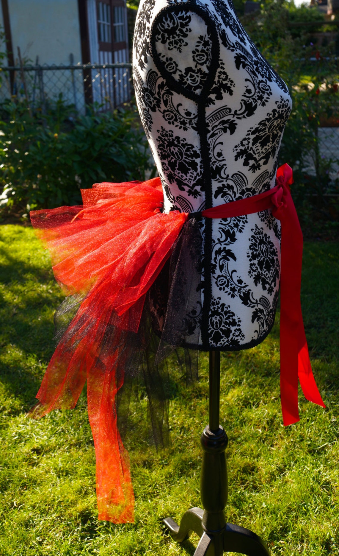 Tutu Bustle Red & Black Tutu Red Bustle Bikini Bustle - Etsy