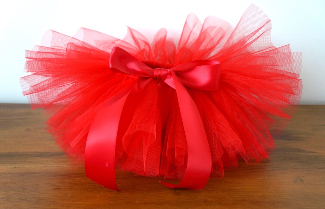 Handmade Red Baby Tutu – Adjustable Newborn Outfit - Etsy