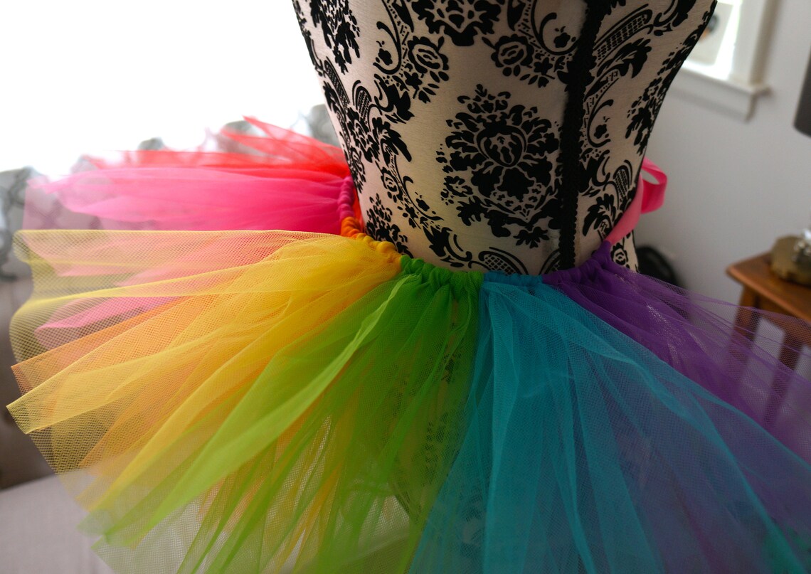 Adult Tutu - Rainbow Tutu - Half Tutu - Bootie Tutu - Etsy