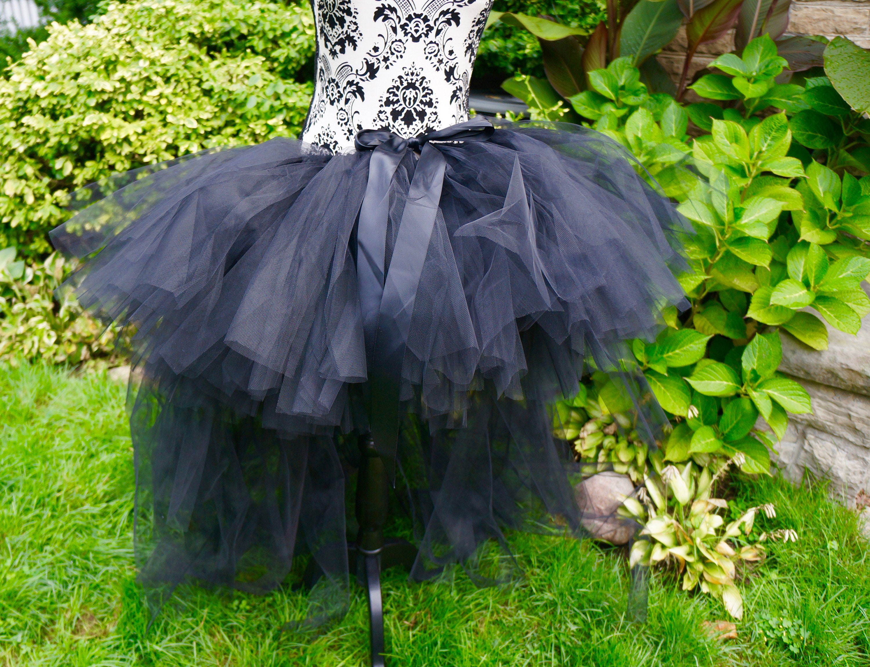 Hi Low Tutu - Black Tutu - Long Train Tutu - Bustle Tutu - Etsy Canada