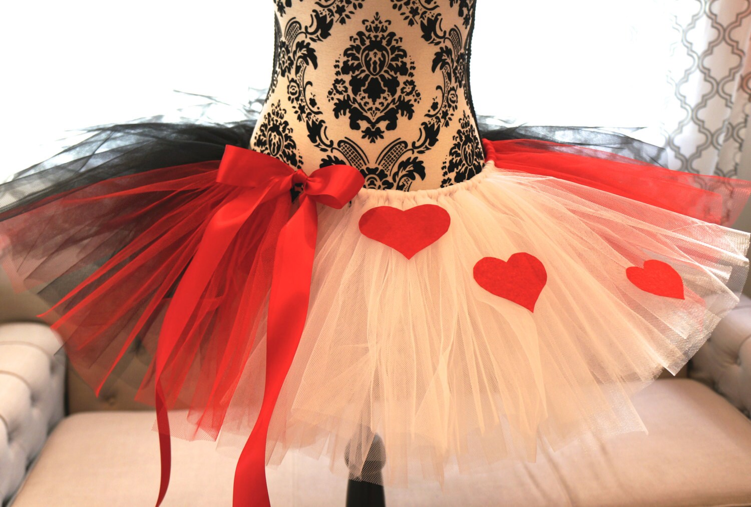 Tutu Adulto Reina del Corazón Tutu Rojo y Negro San | Etsy España