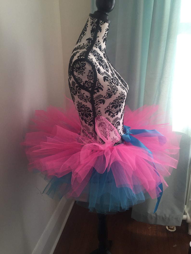 Pink & Blue Tutu Adult Tutu Rave Tutu Race Tutu | Etsy