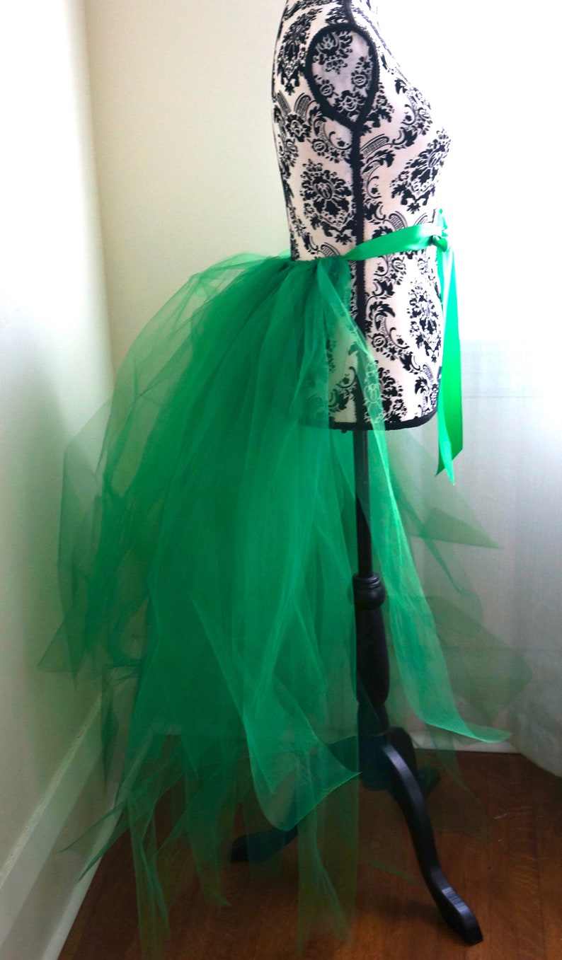 Green Tulle Tail - Bustle Tutu - Adult Tulle Tail - Etsy