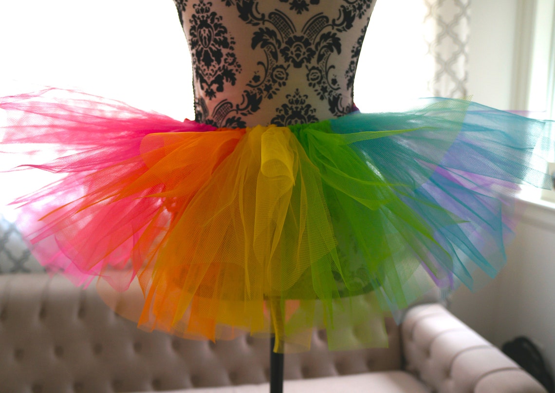 6 Rainbow Half Tutus Group Tutus Bikini Veils - Etsy
