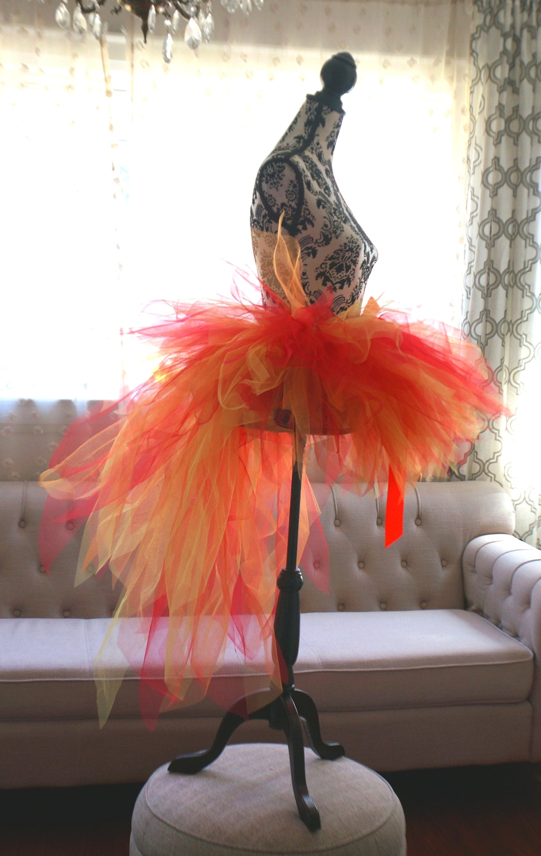 Adult Fire Tutu With Bustle - Etsy