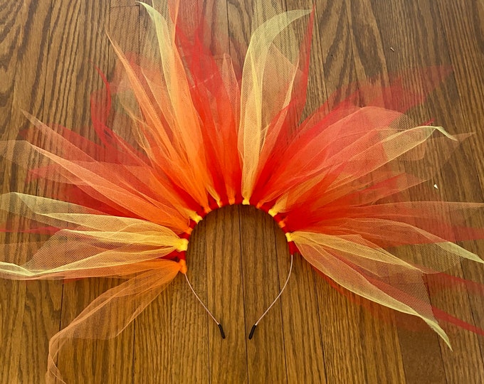 Lava and Ash Elemental, Head Piece, Spikey Pointy Leather Crown ...