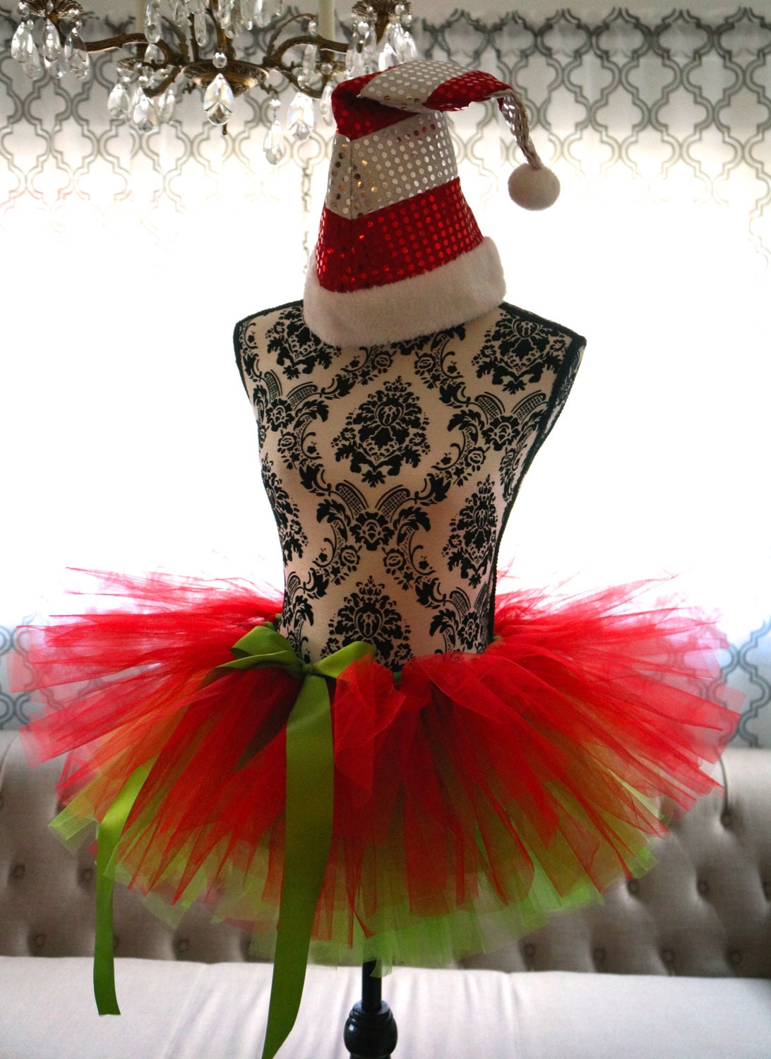 Elf Tutu - Adult Tutu - Green and Red Tutu - Red Tutu - Etsy