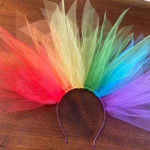 Rainbow Headband - Etsy