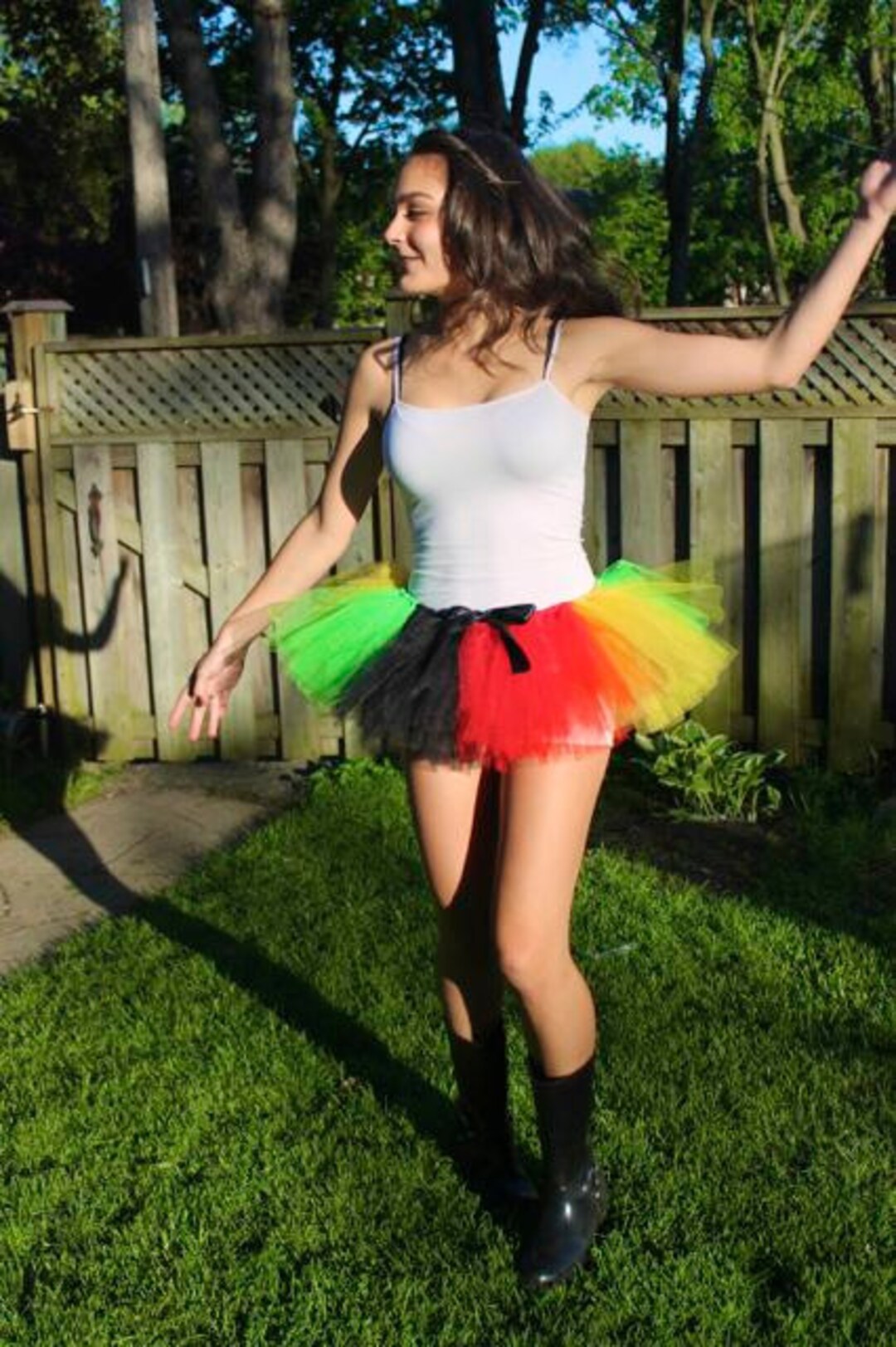 Rasta Tutu - Adult Tutu - Caribana Tutu - Adjustable Tutu - Race Tutu ...