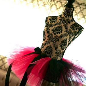 Pink and Black Tutu Adult Tutu Bachelorette Tutu Rave - Etsy